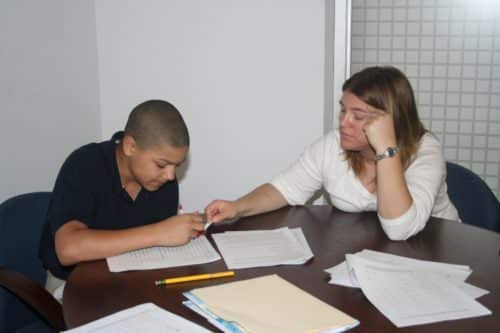 student-working-at-table - United Way of Delaware